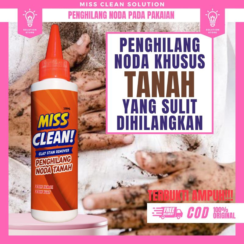 Jual Penghilang Noda Tanah Pada Pakaian Miss Clean | Shopee Indonesia