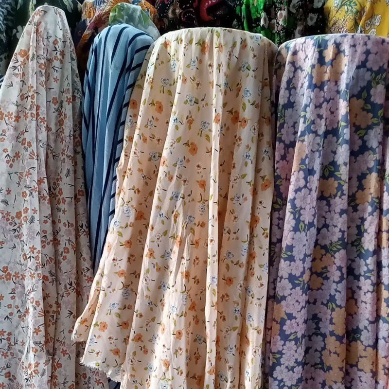 Jual textile kain katun Paris motif kecil(harga tertera 0,5m) | Shopee ...