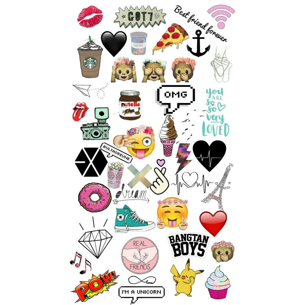 Jual journal stickers random | stiker untuk journal dan scrapbook ...