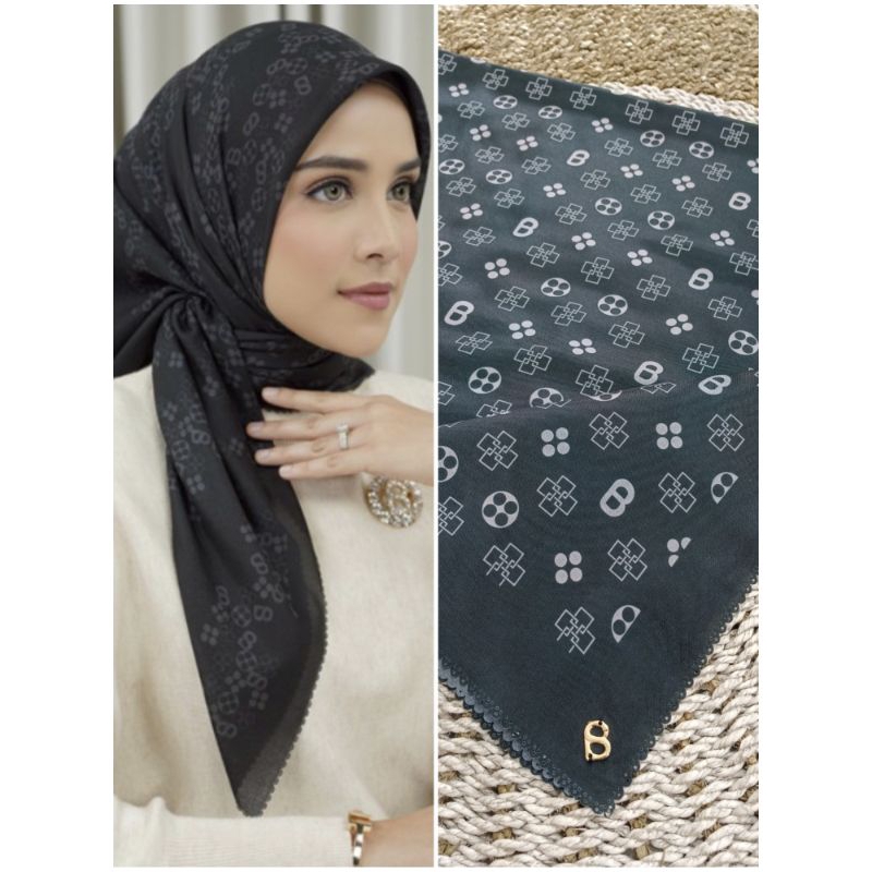 Jual Monogram series hijab voal pin button laser cut titik tiga ...