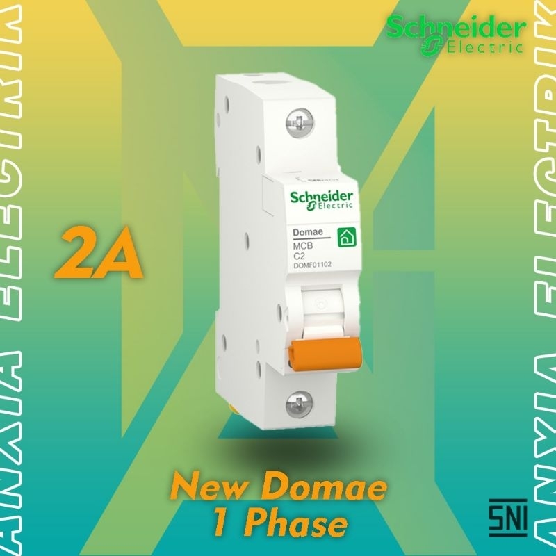 Jual MCB Schneider Domae (NEW) 1Phase 2A, 4A, 6A, 10A, 16A, 20A, 25A, 32A, 40A, 50A, 63A ...