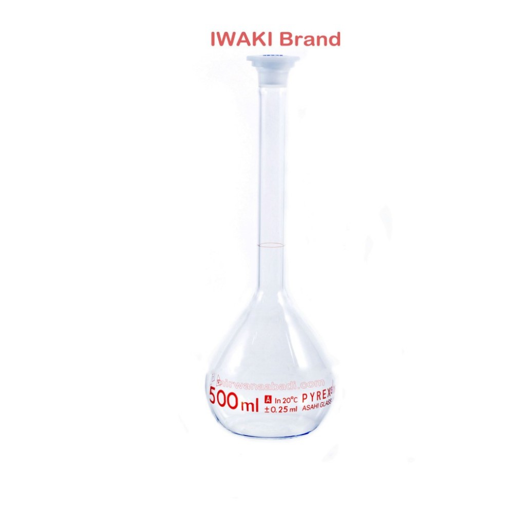 Jual IWAKI.5645-25. Labu Ukur Clear 25ml PP Stopper | Volumetric Flask | Shopee Indonesia