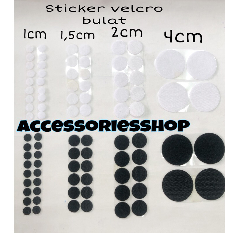 Jual sticker velcro bulat double tape/perekat/prepetan( | Shopee Indonesia