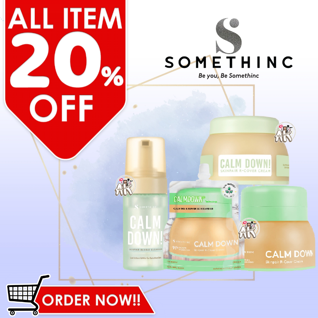Jual SOMETHINC CALM DOWN NEW FORMULA SERIES ( SKINPAIR R-COVER CREAM ...