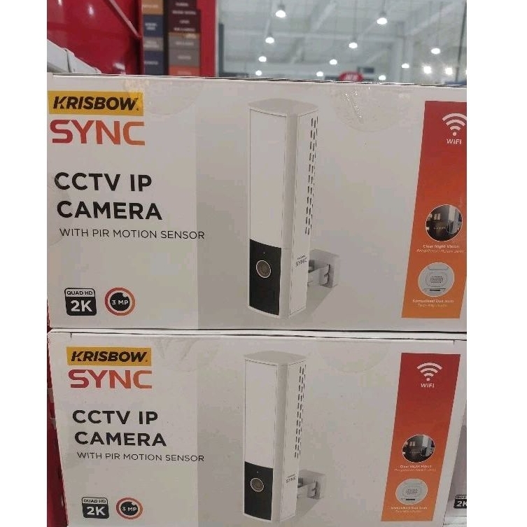 Jual Krisbow Sync IP camera floodlight 3mp/CCTV outdoor dengan lampu ...
