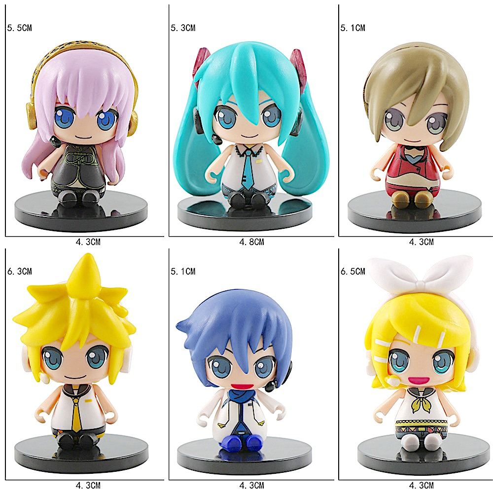Jual Figure Vocaloid Hatsune Miku Kagamine Rin Len megurine Luka set 6 ...