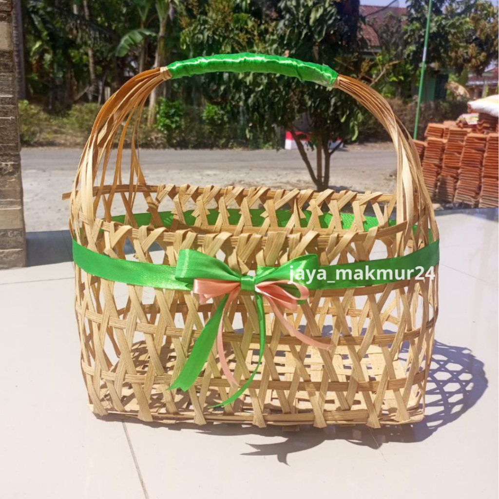 Jual Keranjang Bambu Besar Hampers Natal / Keranjang Parcel Idul Fitri ...