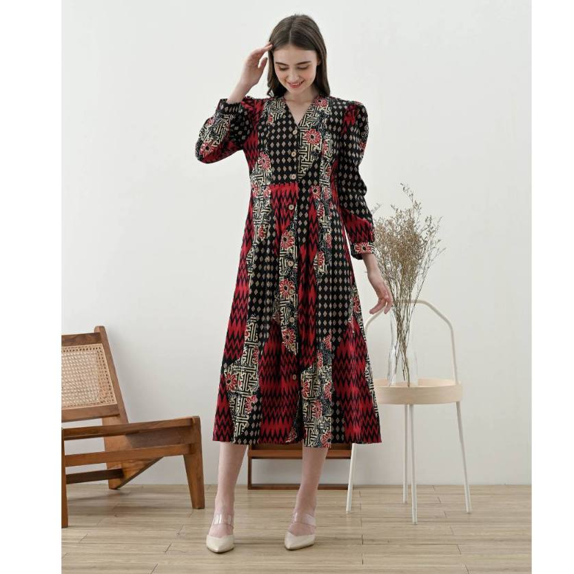 Jual 258 series - Dress Batik Wanita / Batik Modern / Baju Lebaran ...