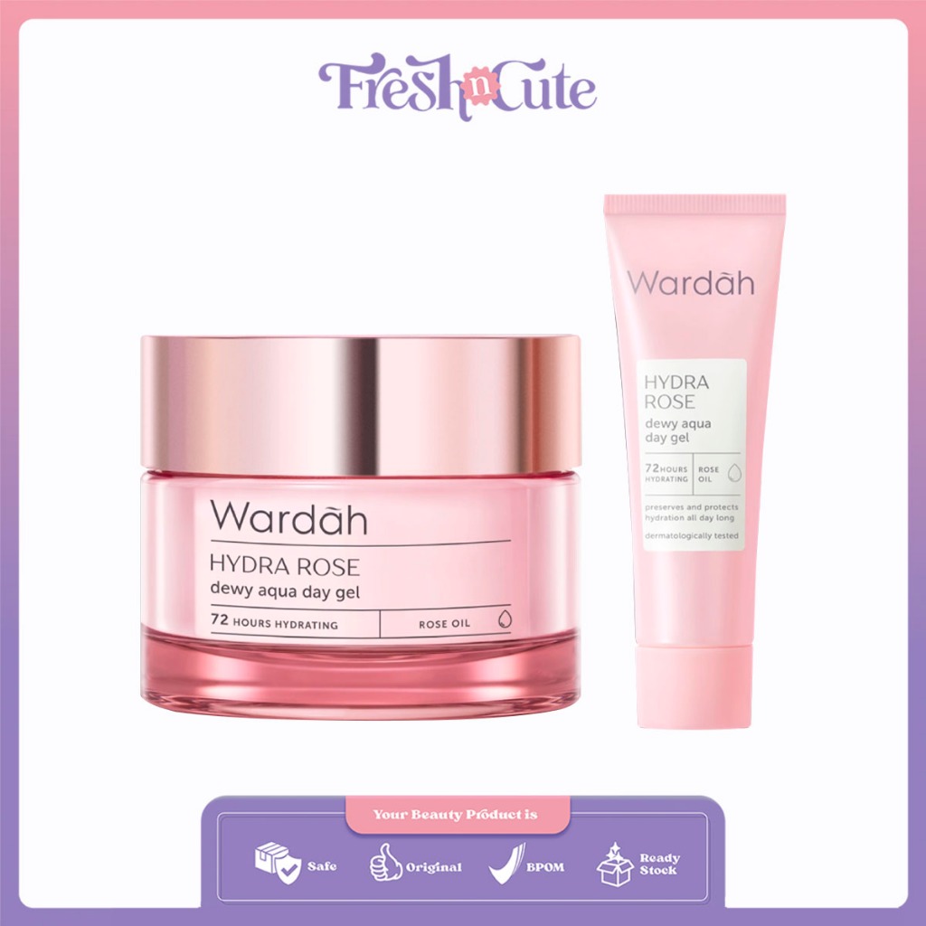 Jual WARDAH - Hydra Rose Dewy Aqua Day Gel | Shopee Indonesia
