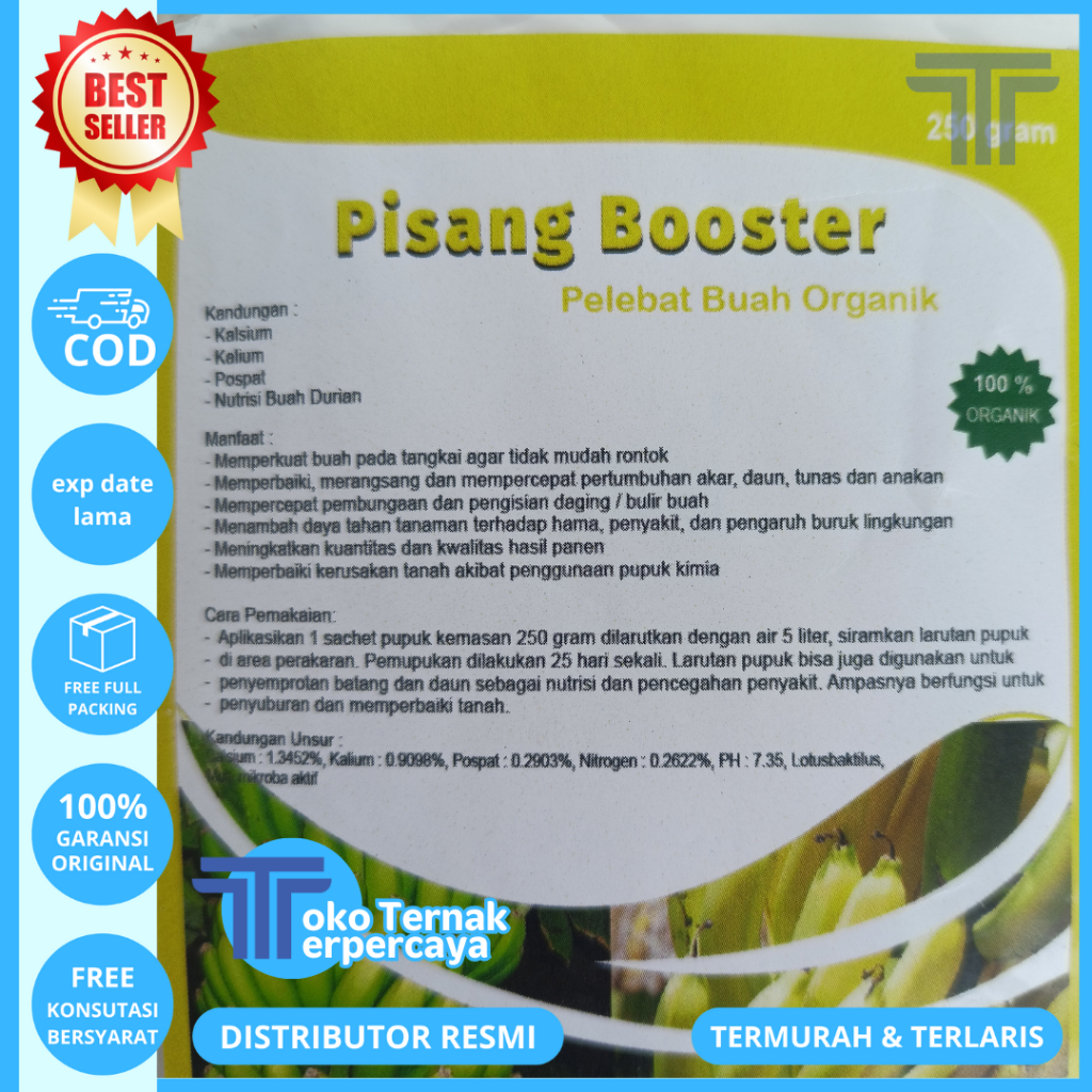 Jual Pupuk Pelebat Buah Pisang 250 gram - Pisang Booster 250 gram - Pupuk Organik Pohon Pisang ...