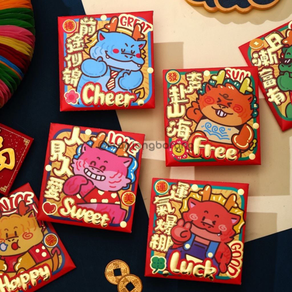 Jual Angpau Imlek 2024 / Angpao Shio Naga / Red pocket 2024 / CNY ...