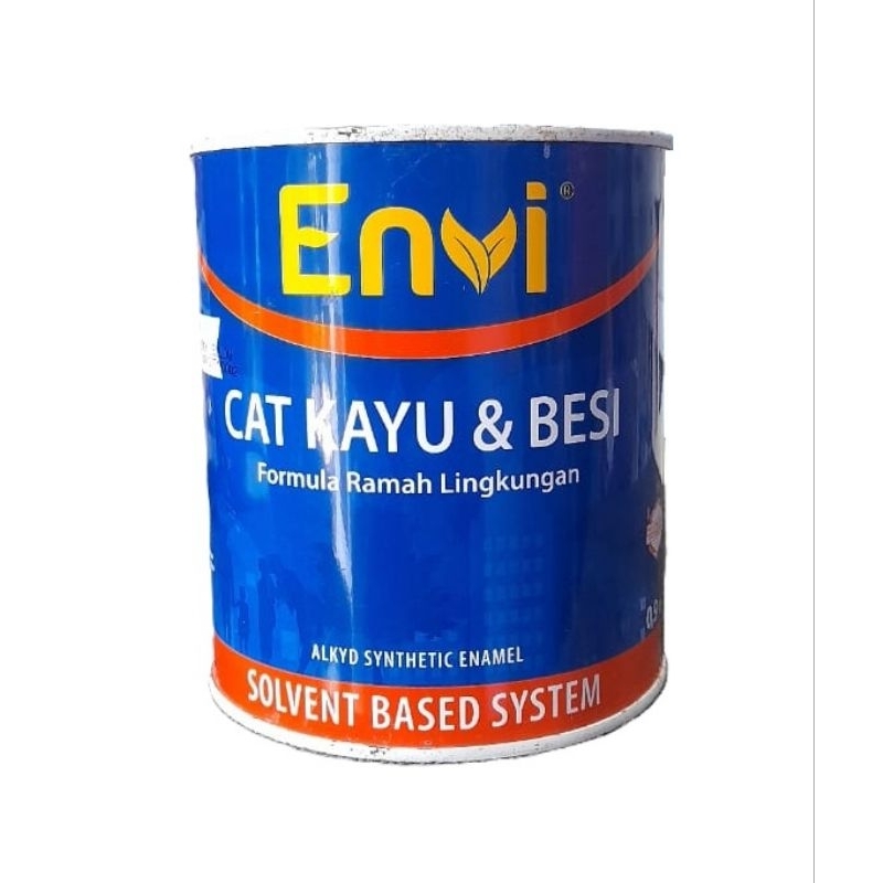Jual CAT KAYU DAN BESI CAT ENVI OCEAN BLUE 0.9LT | Shopee Indonesia