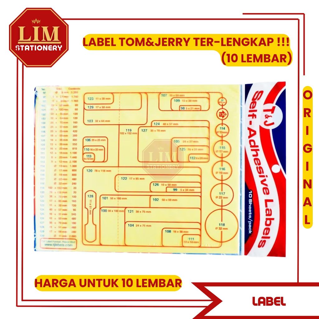 Jual Label TOM & JERRY - Pad (LENGKAP) | Shopee Indonesia