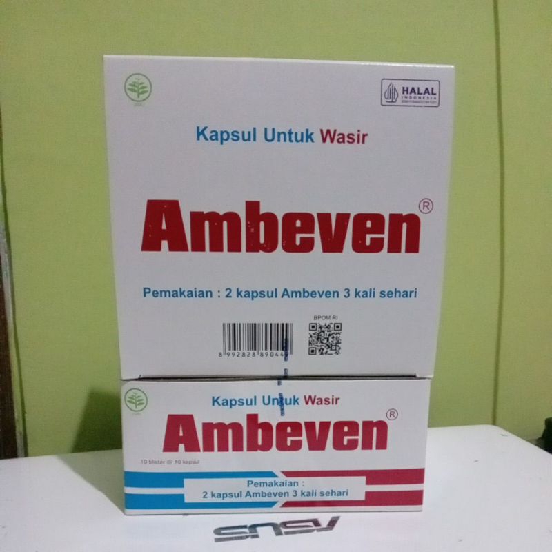Jual AMBEVEN 100 KAPSUL / GEJALA WASIR | Shopee Indonesia