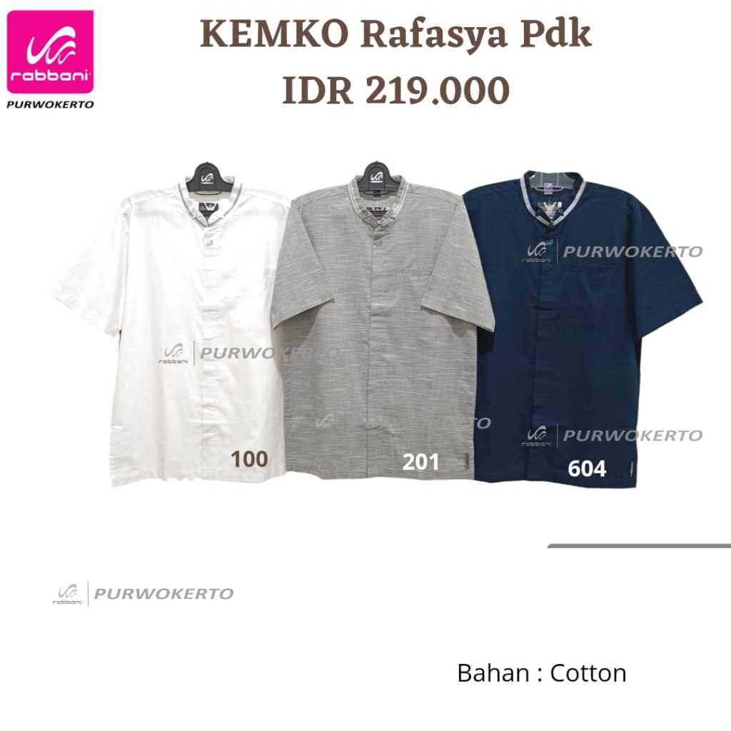 Jual RABBANI _ KEMEJA KOKO RABBANI RAFASYA / KEMKO RABBANI LENGAN ...