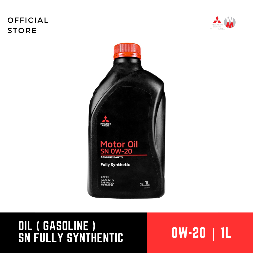 Jual Mitsubishi Surapati Authorized Parts And Service Oil [Gasoline] 0W-20 SN Fully Synthetic 1L ...