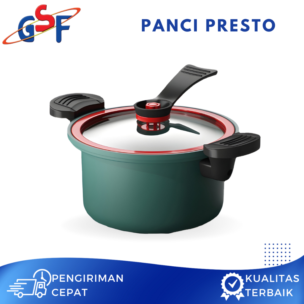 Jual Panci Presto 3.5L Pressure Cooker Pot Anti Lengket / Panci Presto Believe 22cm Kapasitas 3 ...