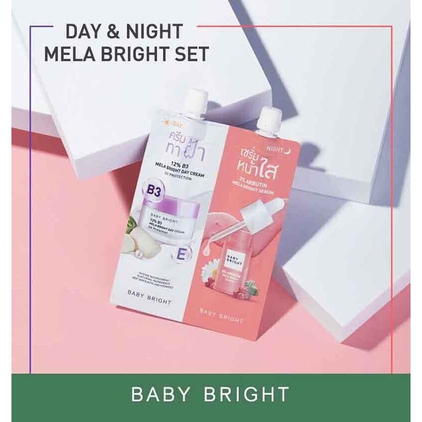 Jual BABY BRIGHT Day & Night Mela Bright Set (6g) | Shopee Indonesia