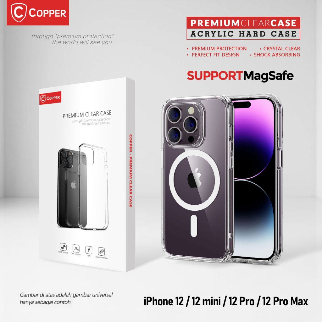 Jual iPhone 12 / 12 Pro / 12 Pro Max - Copper Acrylic Bening/Clear ...