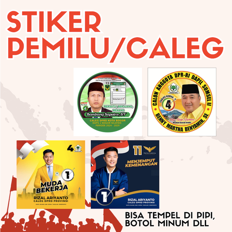 Jual Stiker Partai / Stiker Caleg / Stiker Pipi / Stiker Logo Pemilu ... Jual Stiker Partai / Stiker Caleg / Stiker Pipi / Stiker Logo Pemilu ...
