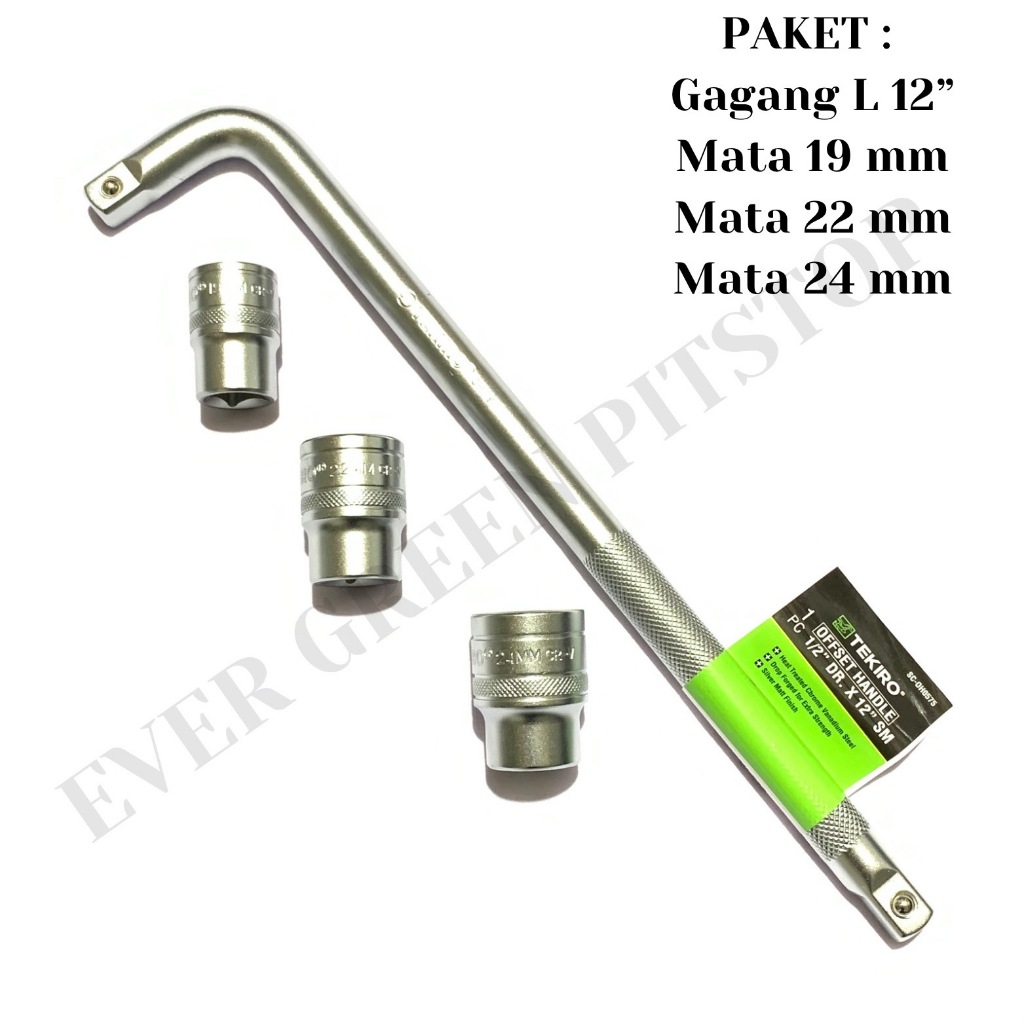 Jual PAKET 4 pcs Gagang Stang Dan Mata Kunci Sok 4 Pcs TEKIRO Kunci ...