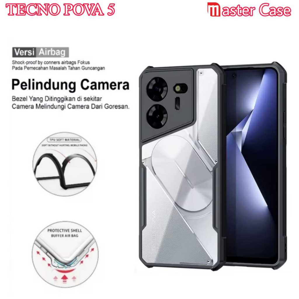 Jual Casing TECNO POVA 5 Shockproff Camera Protection Transparan ...