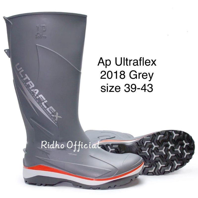 Jual Sepatu AP Boots 2018 Boot Ultraflex Abu Karet PVC Anti Air and ...