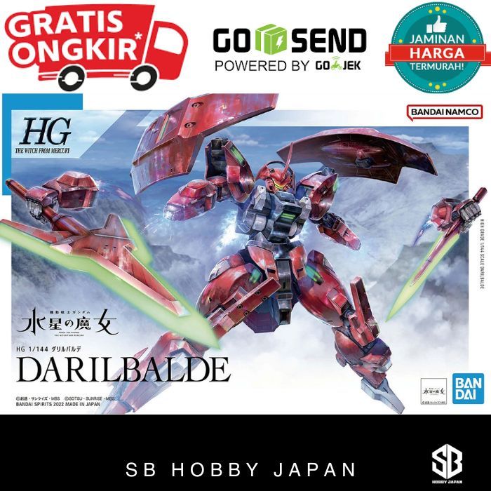 Jual HG 1/144 Gundam Darilbalde Bandai Original Gunpla | Shopee Indonesia