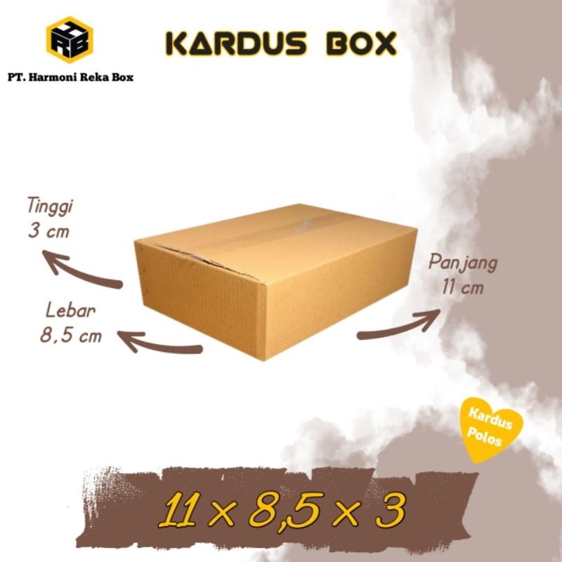 Jual Kardus/Box Packing Paket Kecil Polos Ukuran 11.5x8.5x3 cm | Shopee ...