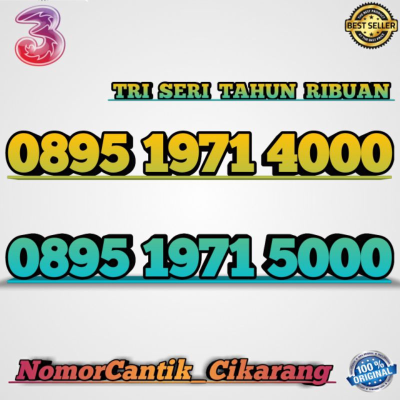 Jual NOMOR CANTIK TRI SERI TAHUN / NOMOR CANTIK TRI SERI TAHUN LAHIR ...