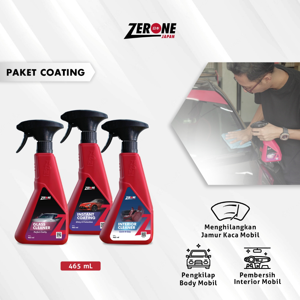 Jual Zerone Paket Perfect Detailing Coating Pengkilap Pembersih Jamur ...
