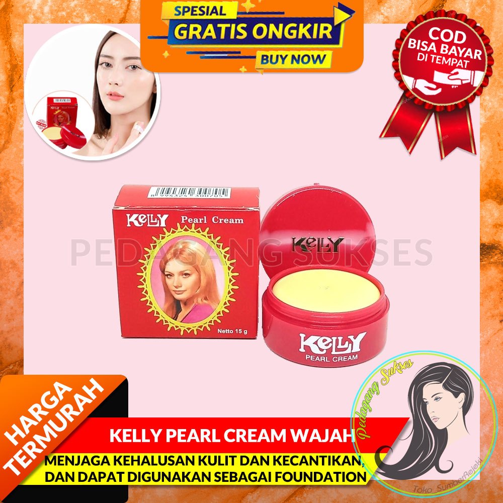 Jual Kelly pearl cream wajah 5gr & 15gr BPOM ORIGINAL | Shopee Indonesia