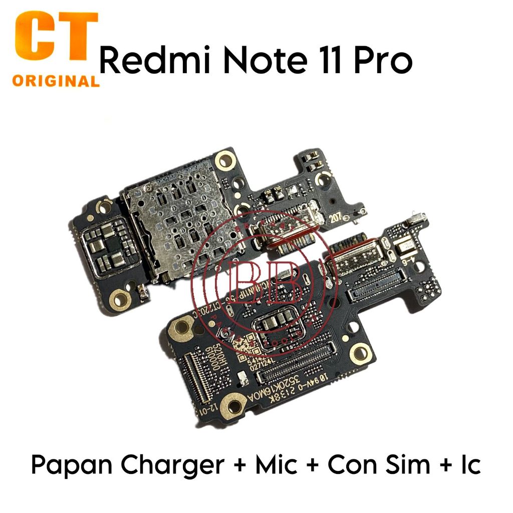 Jual Original CT Ada IC - Papan PCB Konektor Charger + MIC + Con Sim Xiaomi Redmi Note 11 Pro ...