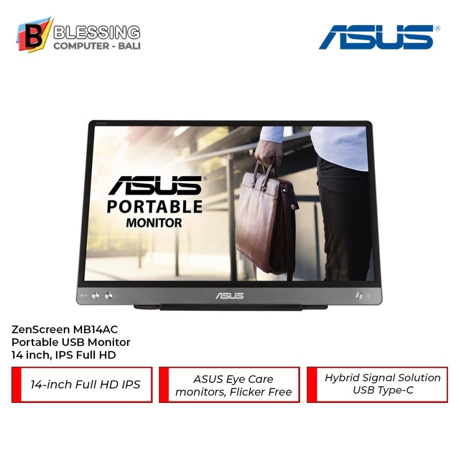 Jual ASUS ZenScreen MB14AC 14 FHD Portable Monitor (90LM0631-B01110 ...