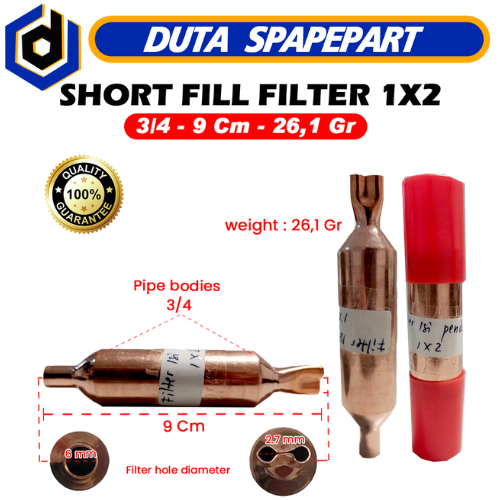 Jual FILTER ISI KULKAS 1x2 UKURAN BODY 3/4 PANJANG 9 CM | FILTER KULKAS ...