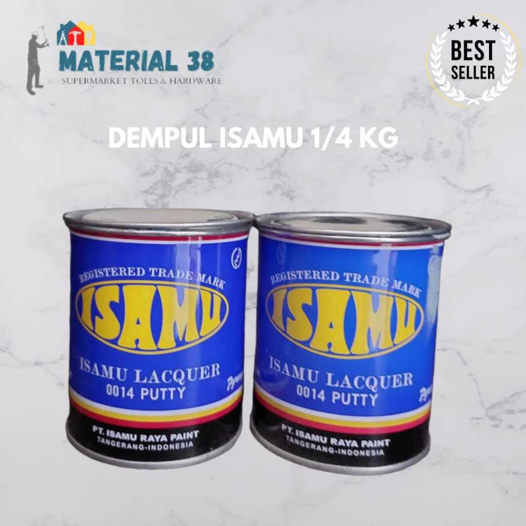 Jual Dempul Besi Isamu 250 Gram Putty Putih Kayu Seng Pagar | Shopee ...