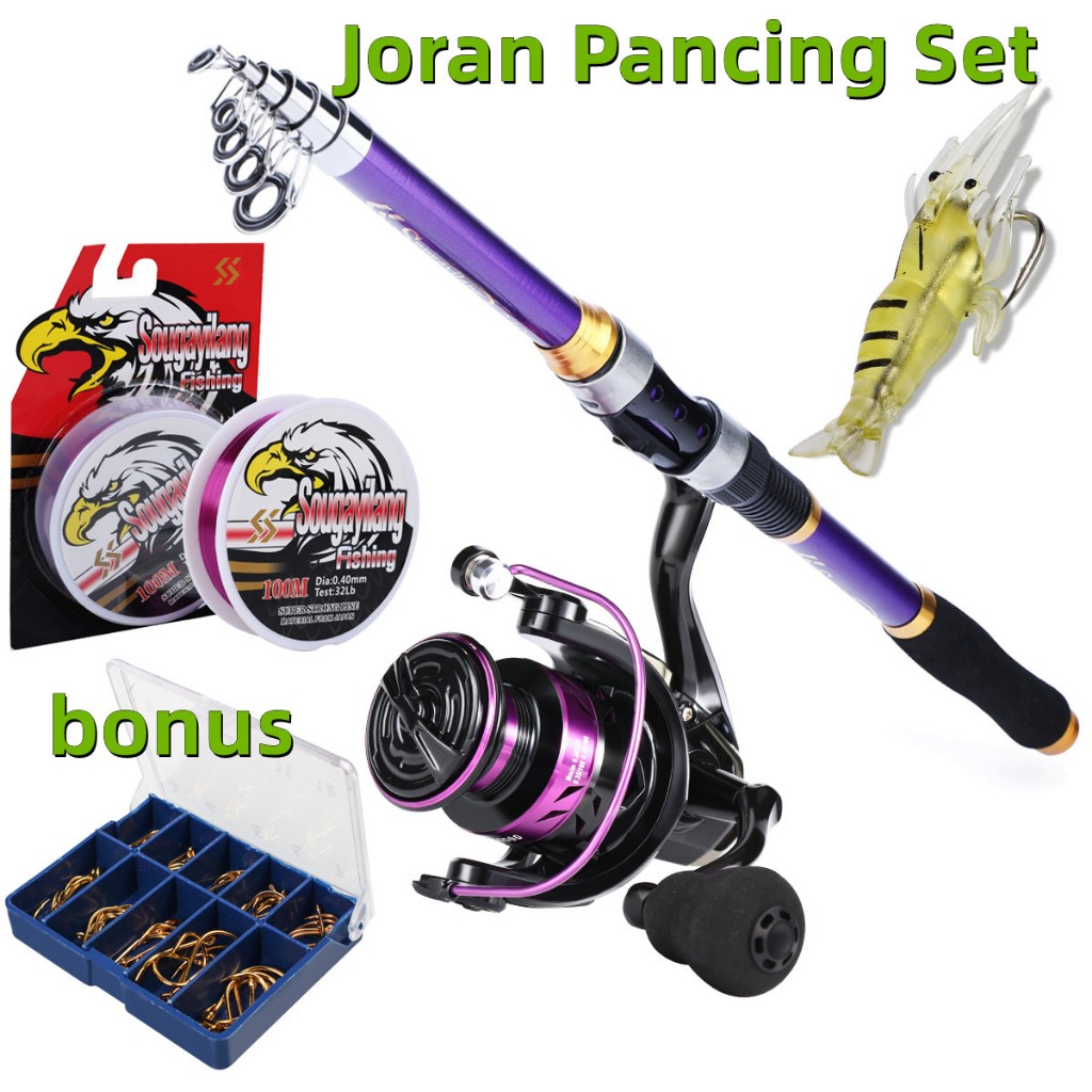 Jual Sougayilang Joran Pancing Set 1.8-3.3m Pancingan 1000-6000 Reel Pancingan Set Lengkap Joran ...