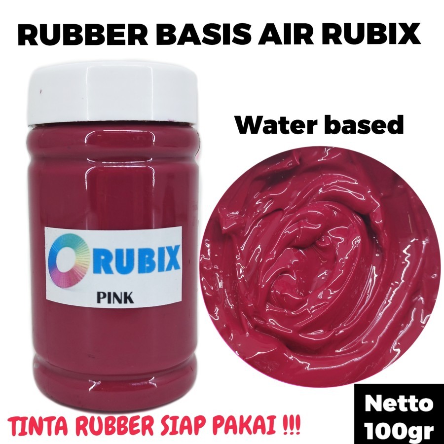 Jual CAT SABLON RUBBER GL PASTA CAT AKRILIK WARNA PINK 100GR | Shopee ...