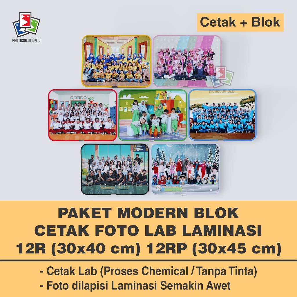 Jual Paket Cetak 12R 12RP Laminasi Foto Blok Modern - Photo Block ...