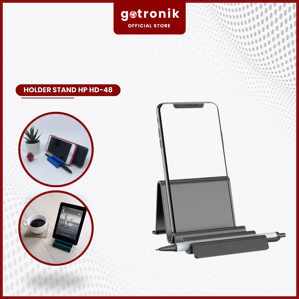 Jual Phone Holder Stand Handphone HD-48 Stand Meja Folding Serbaguna ...