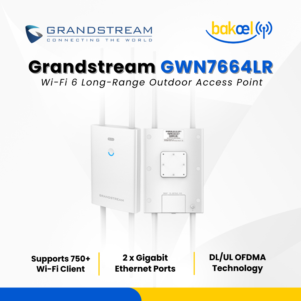 Jual Grandstream GWN7664LR | Wi-Fi 6 Outdoor Long Range Access Point ...