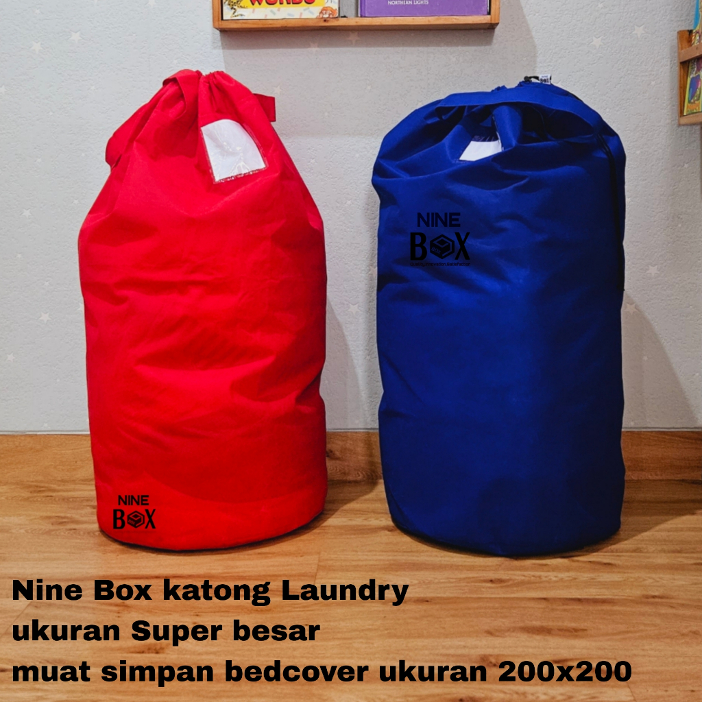 Jual NINE BOX BAG KANTONG LAUNDRY UKURAN 85*40cm / TAS LAUNDRY / TAS ...