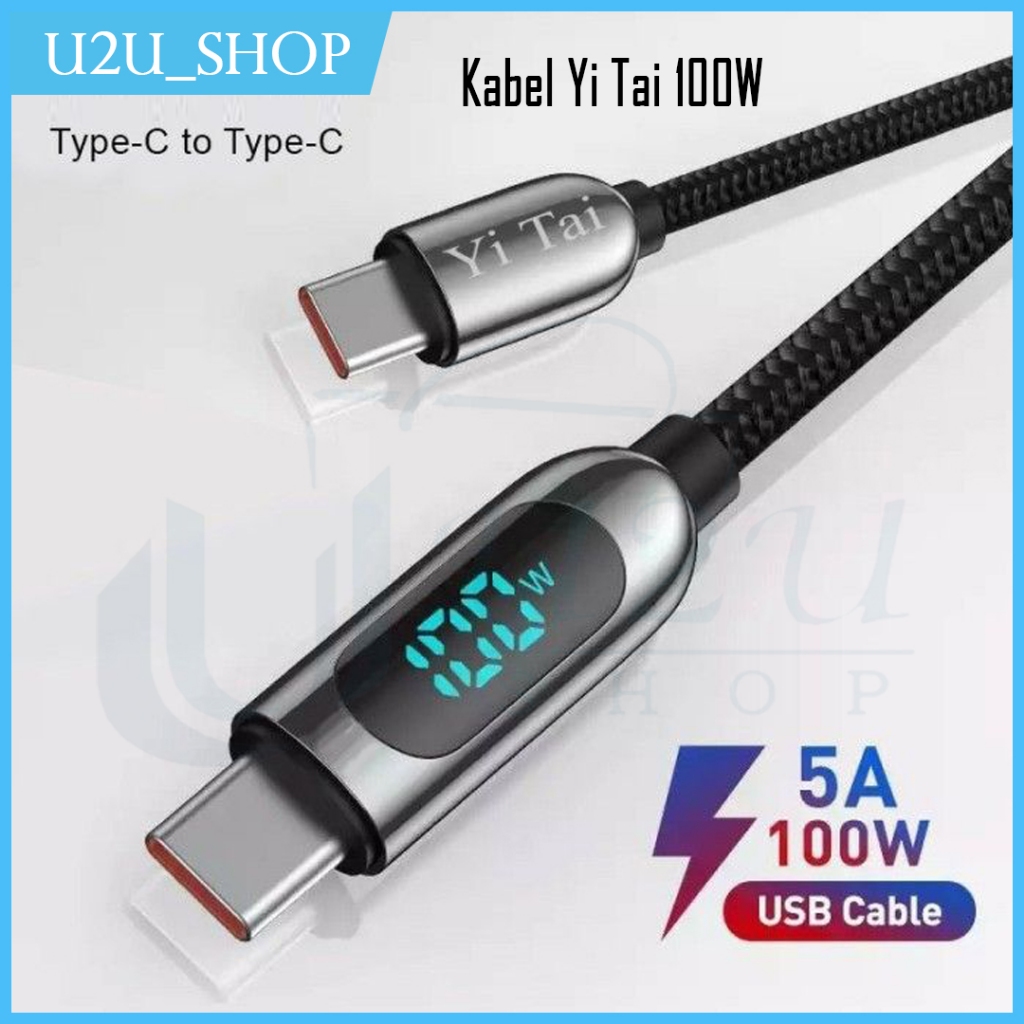 Jual Kabel Data Yi Tai 100 Watt USB Type C To Type C Dan Type C To ...