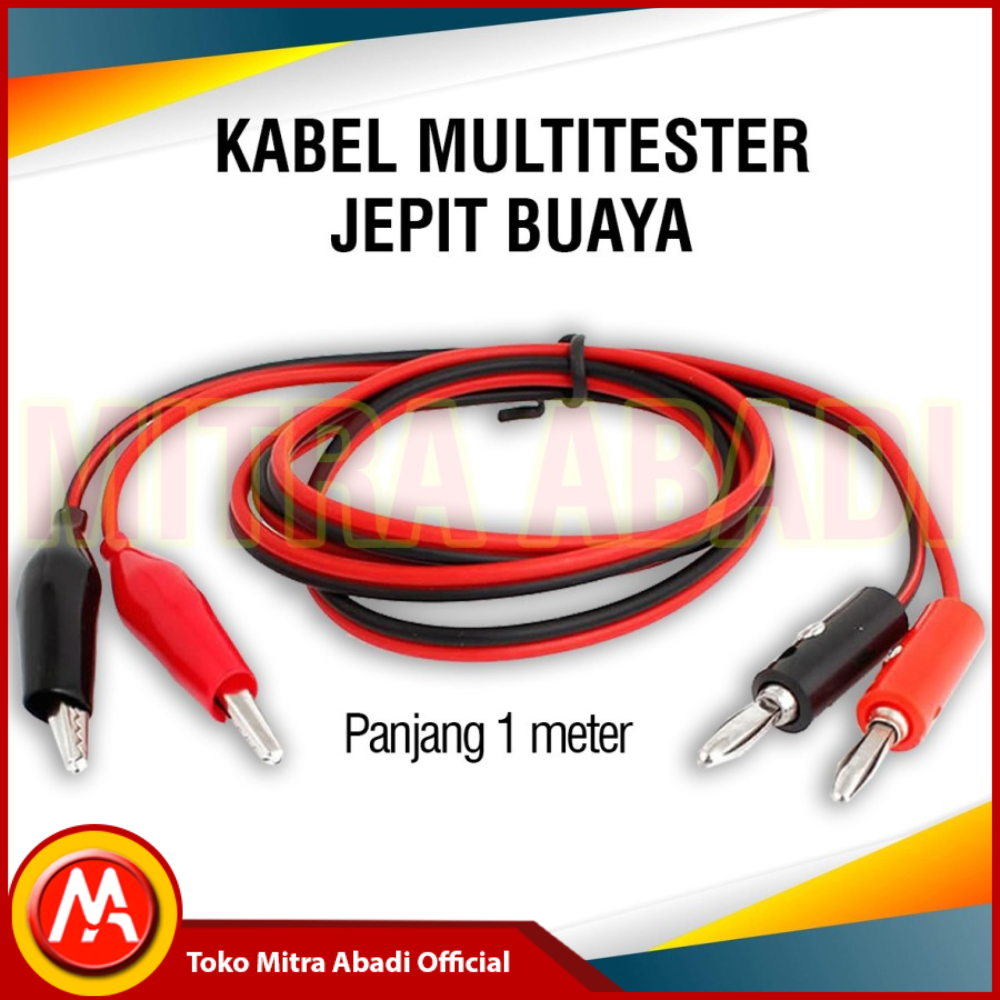 Jual Kabel Multitester / Avometer Jepit Buaya Panjang 1 Meter | Shopee ...