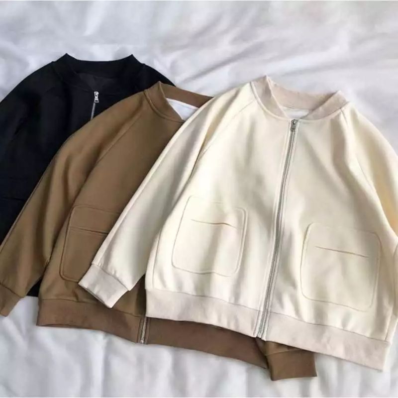 Jual JACKET LEVI ZIPPER POCKET | jacket sweater wanita Korea style ...