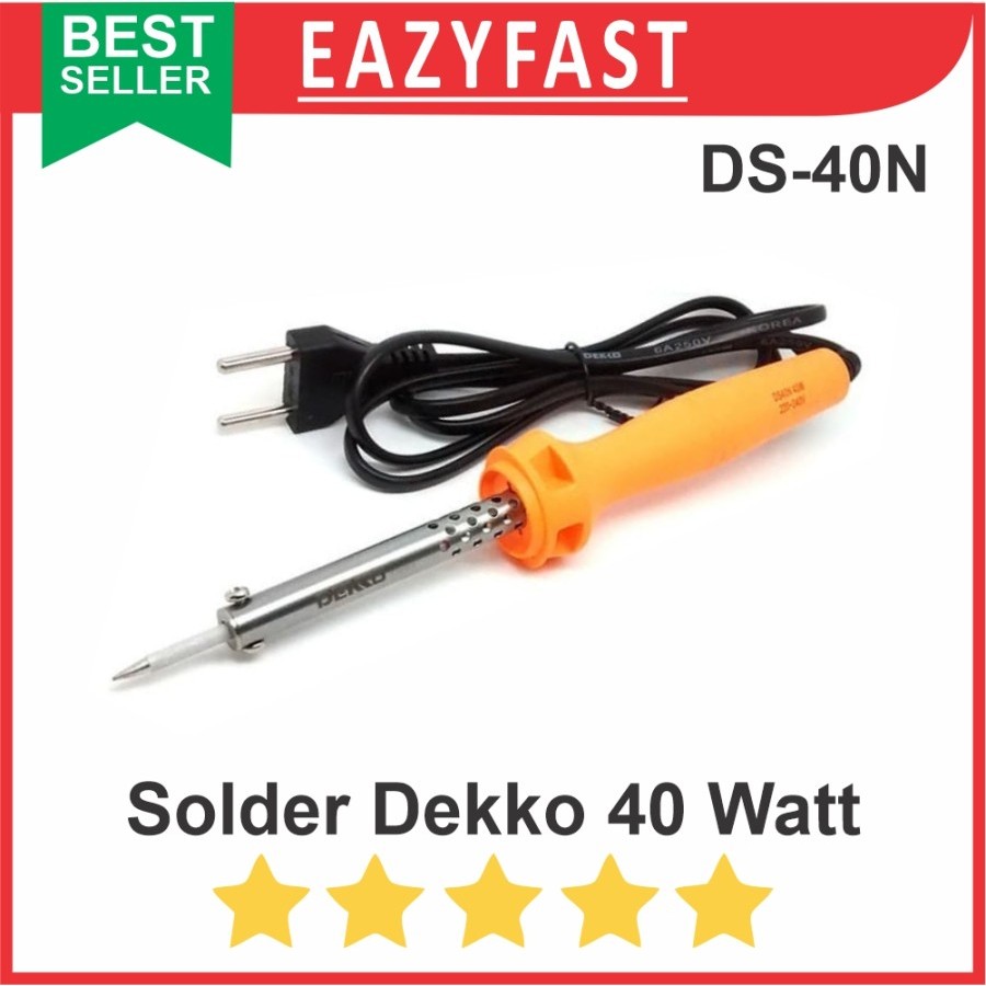 Jual Solder Dekko 40w 40 Watt DS-40N Original Soldering Iron Deko Korea ...