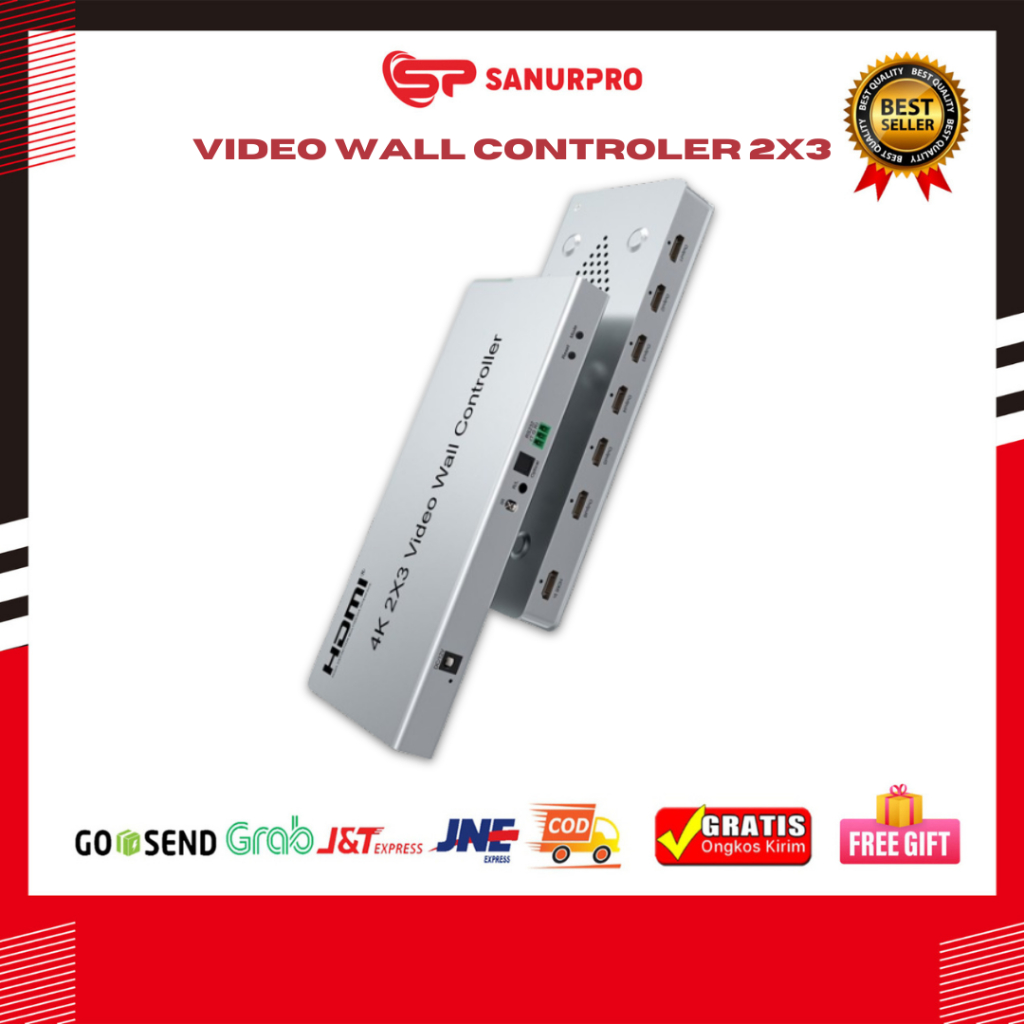 Jual 4K Video Wall Controller 2x3 HDMI TV Wall Processor 2x3 6 Screen ...