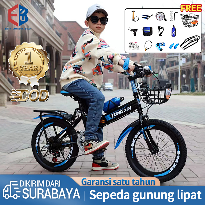 Jual 【COD】EBUY sepeda lipat 18/20 inci Sepeda gunung anak / Sepeda rem ...