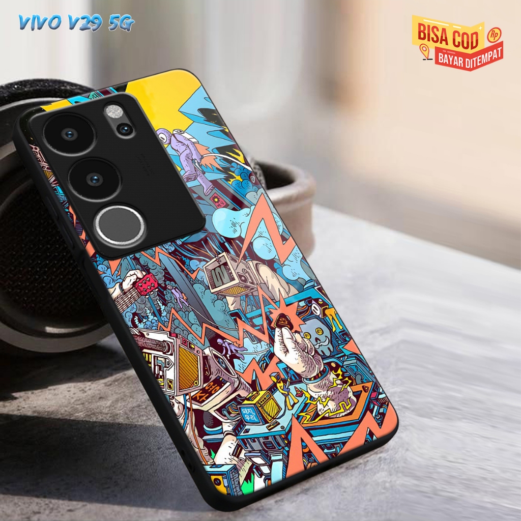 Jual (CC209)CASING GLASS VIVO V29 5G CASING GLOSSY V29 5G CASE KACA ...