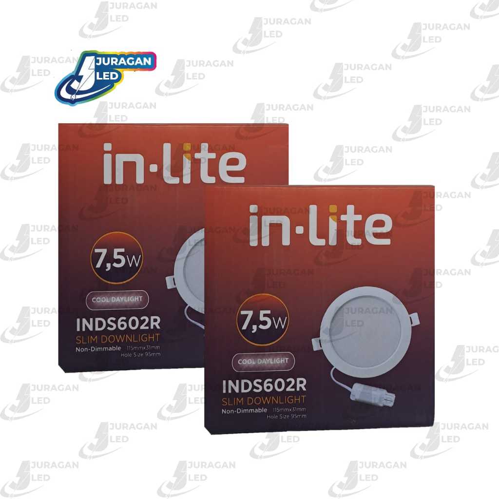 Jual InLite LED Lampu Slim Downlight INDS602R - 7.5W | Shopee Indonesia